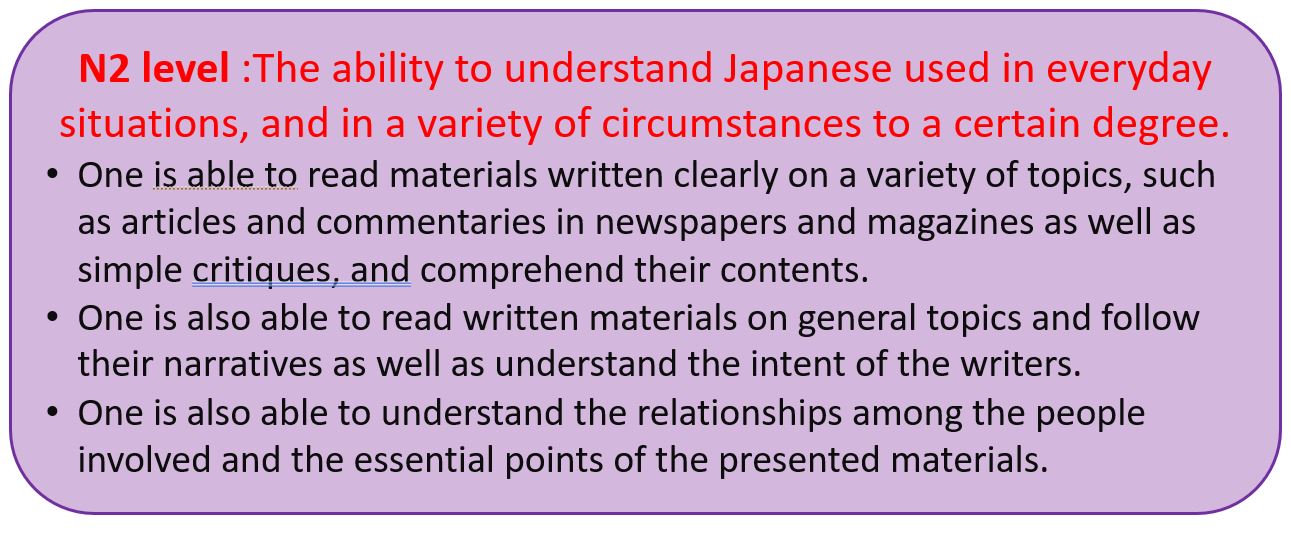 Japanese Grammar Online Course 【JLPT N2】 – Auckland Japanese Tutor